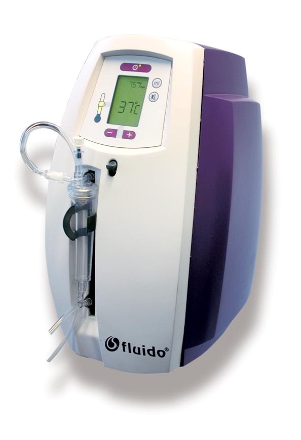 simulation-aided design of a medical blood and fluid heater.